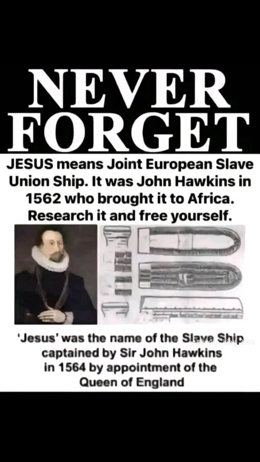 JESUS THE NAME ON A SLAVE SHIP!!!!!! – Black and Brown Saints of the Bible